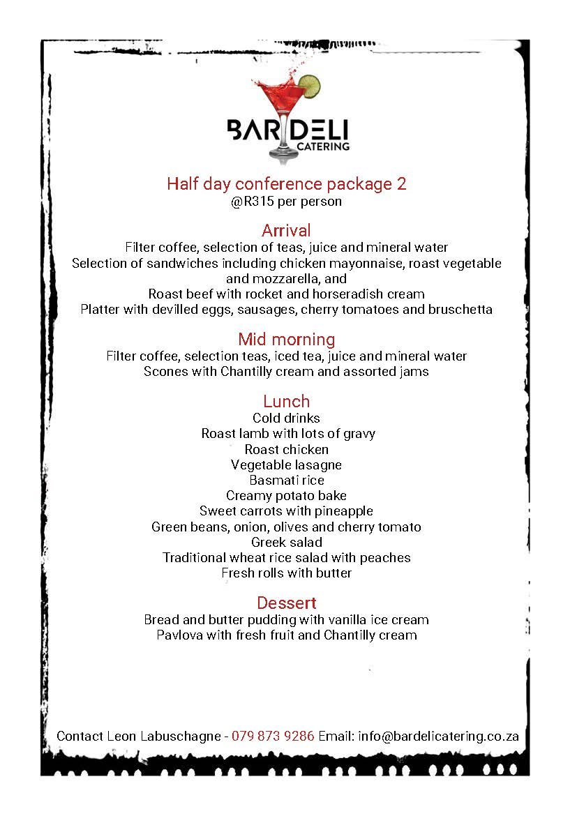Conference Catering ~ BarDeli Catering